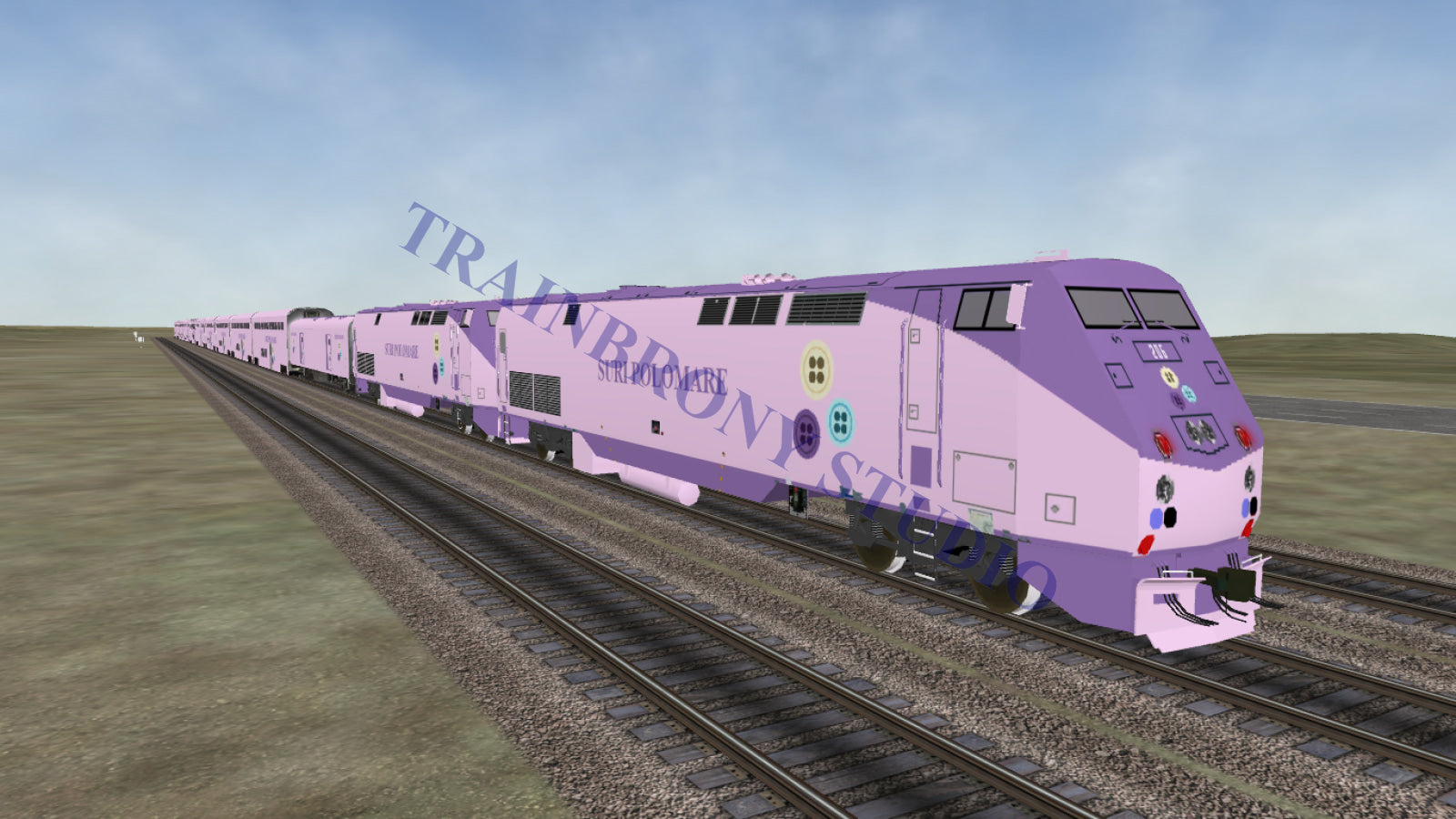 Suri Polomare P42 Digital Artwork GE Genesis Train – Trainbrony Studio